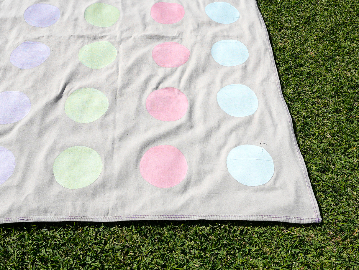 How To Make A Canvas Drop Sheet Twister Game - Inspirations Paint