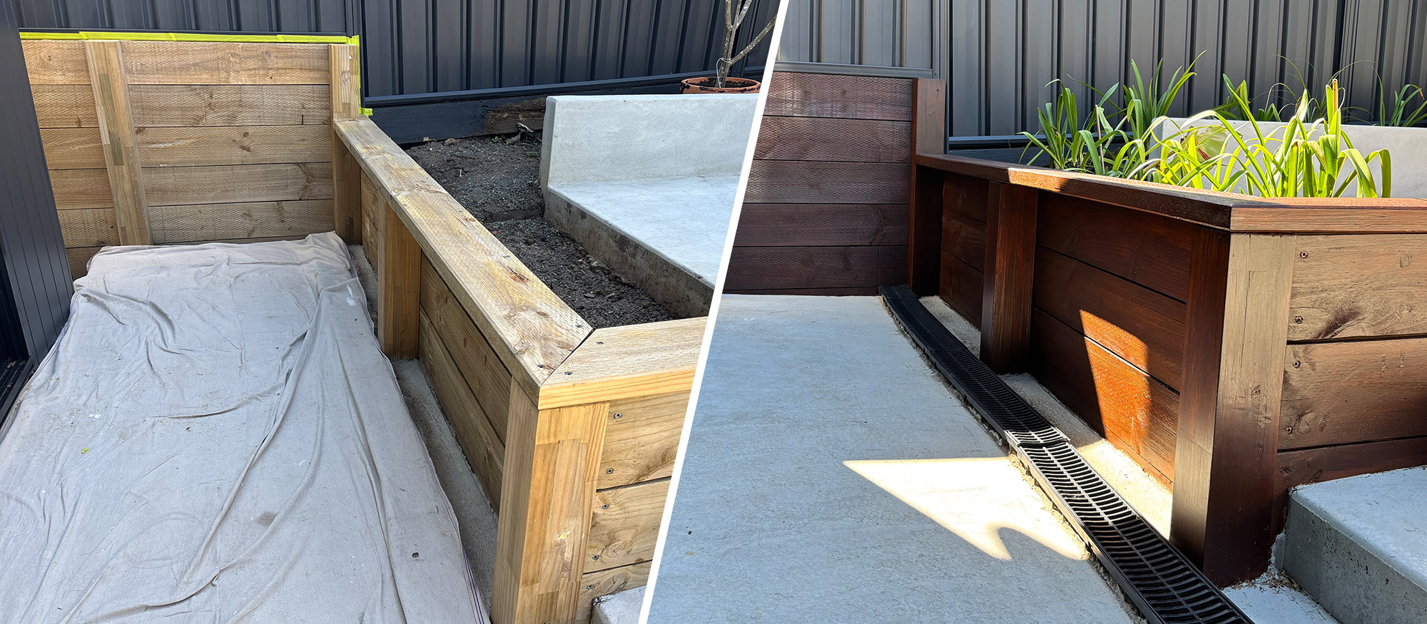 How To Coat A Timber Retaining Wall - Inspirations Paint