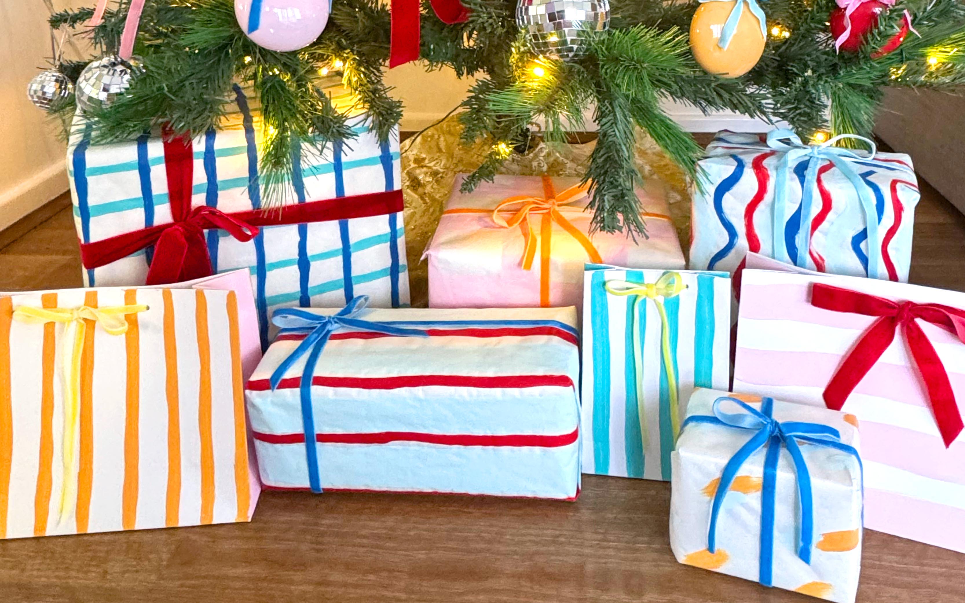 How To Make DIY Wrapping Paper - Inspirations Paint