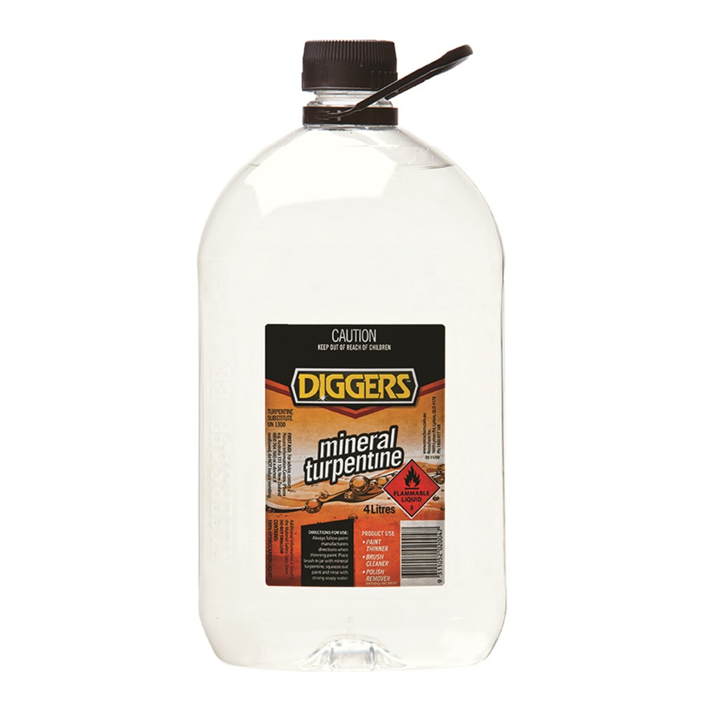 Diggers Mineral Turpentine 4L - Inspirations Paint