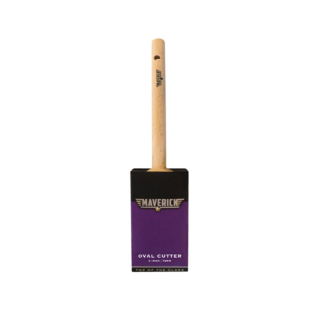 Maverick Oval Cutter Brush 75MM - Inspirations Paint Store