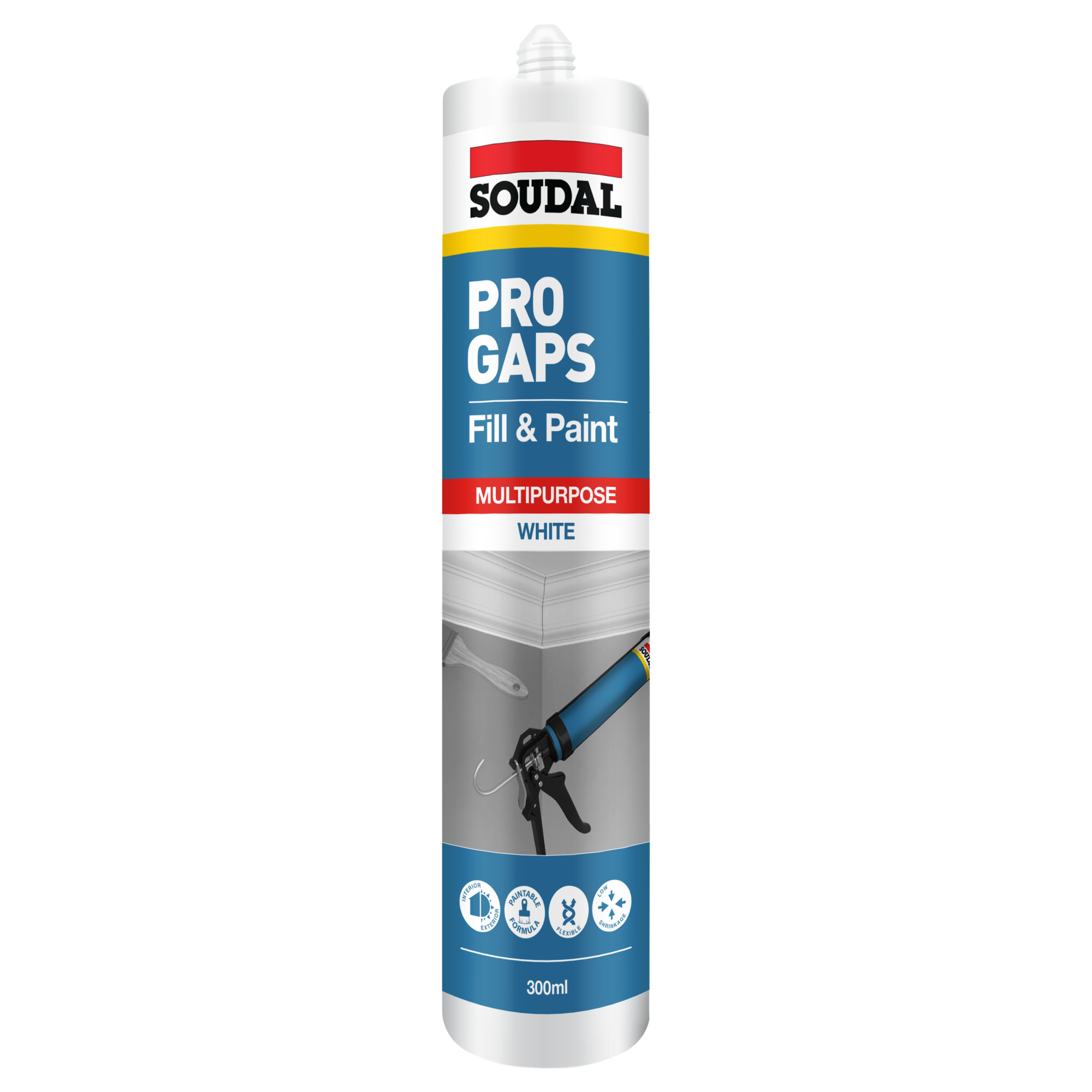 Soudal Pro Gaps Fill & Paint 300ml - Inspirations Paint