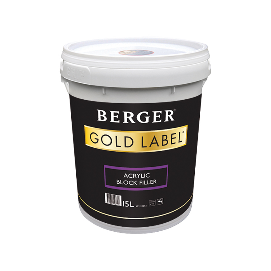Berger Gold Label Acrylic Block Filler White 15L - Inspirations Paint