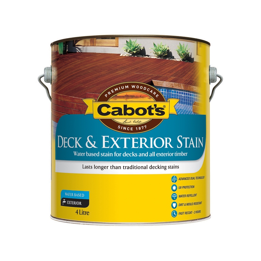 Cabot's Deck & Exterior Stain Water Based October Brown 1L ...