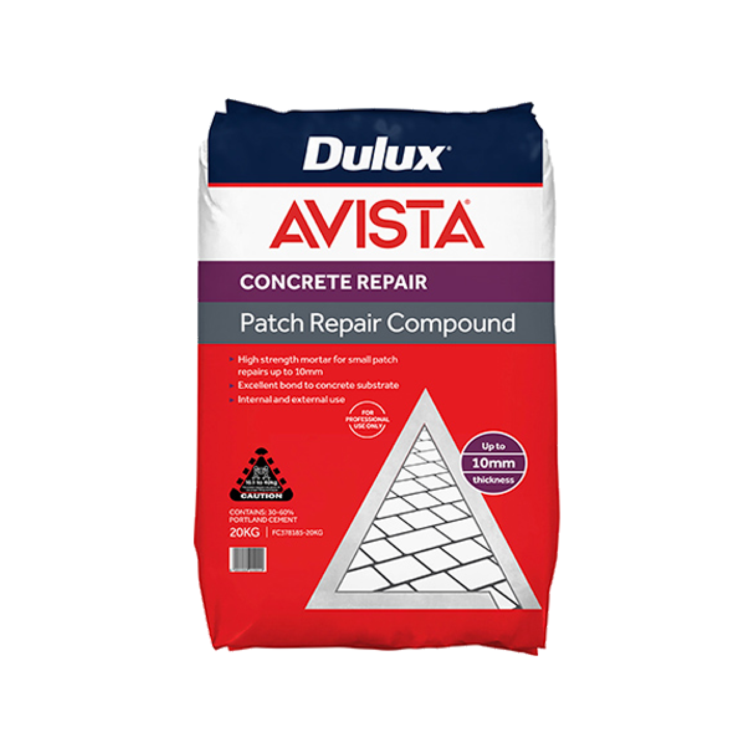 Dulux Avista Patch Repair Compound 0-10mm 20KG - Inspirations Paint