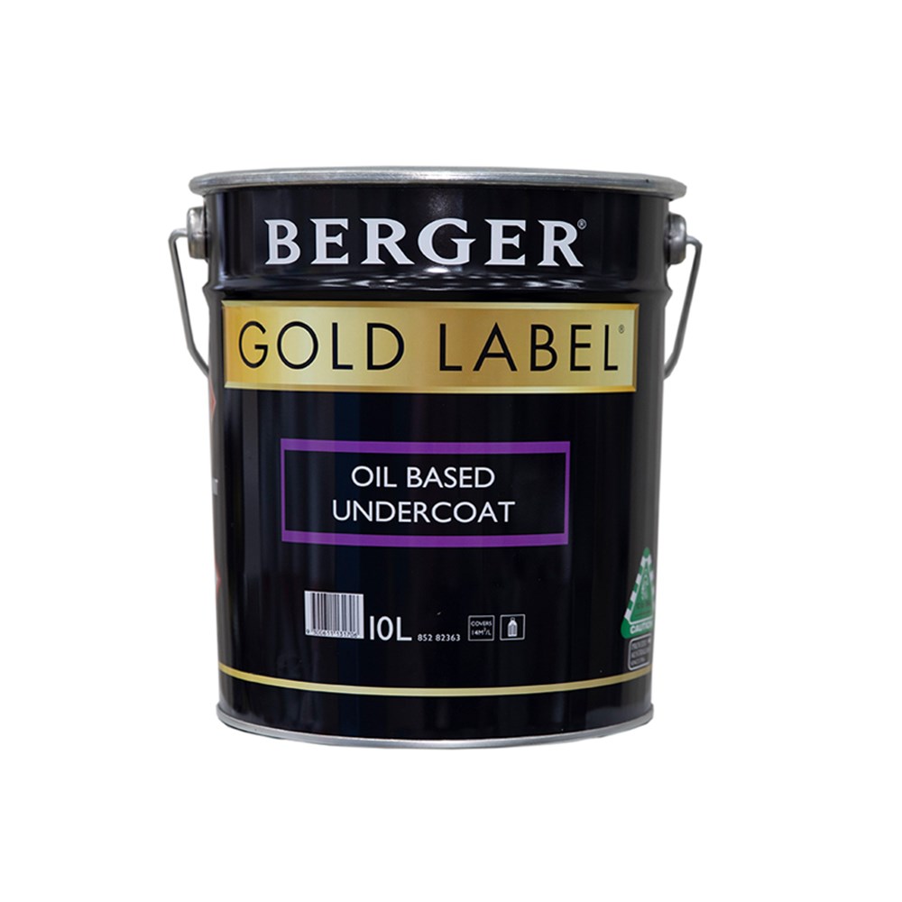 Berger Gold Label Oil Based Undercoat White 4L - Inspirations Paint