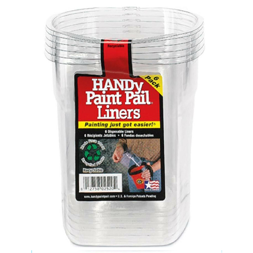 Handy Paint Pail Disposable Liners 2520-CT 6 Pack - Inspirations Paint