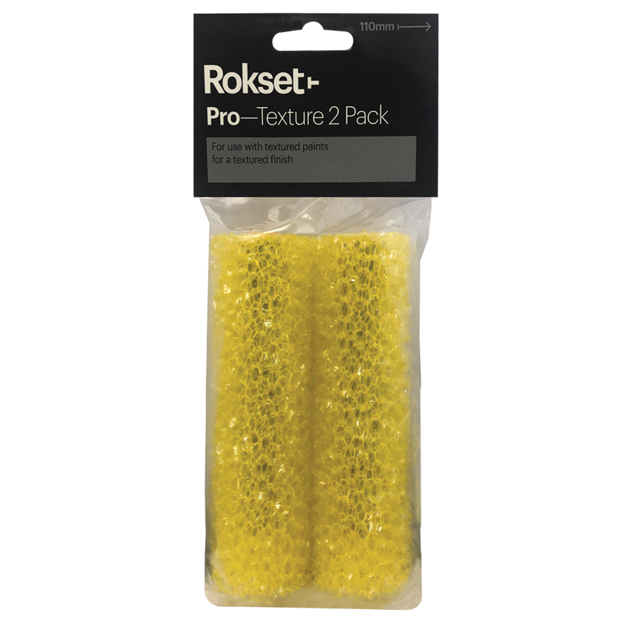 Rokset Pro Texture Mini Roller Cover 110mm 2 Pack - Inspirations Paint
