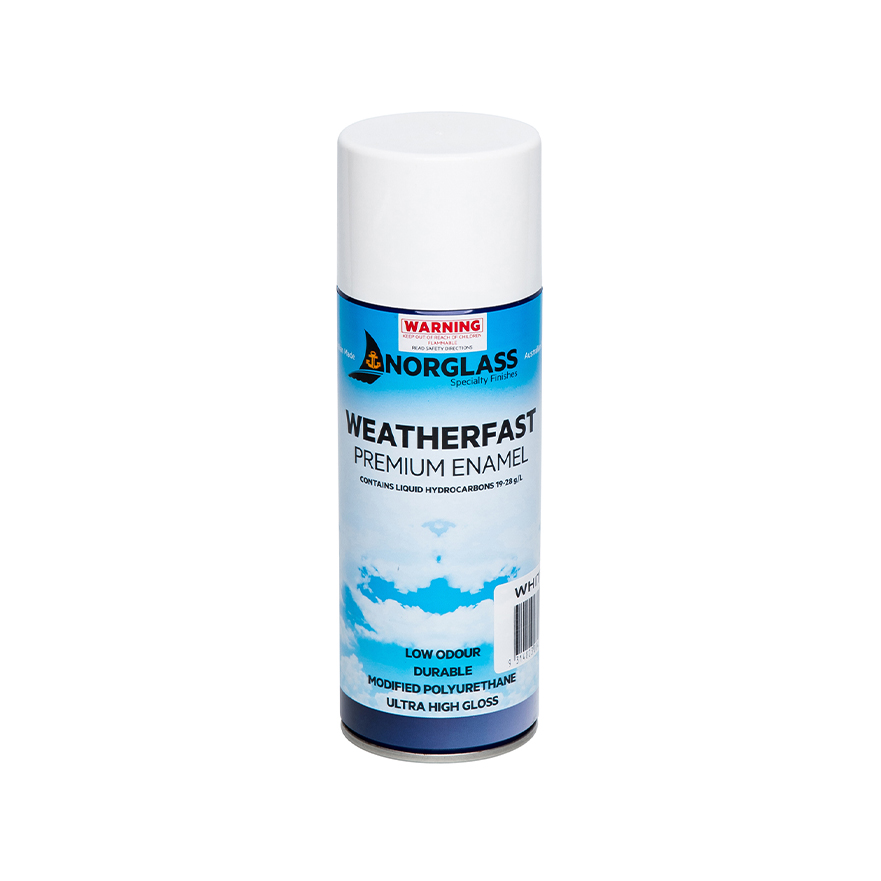 Norglass Weatherfast Premium Enamel Gloss White 300g - Inspirations Paint