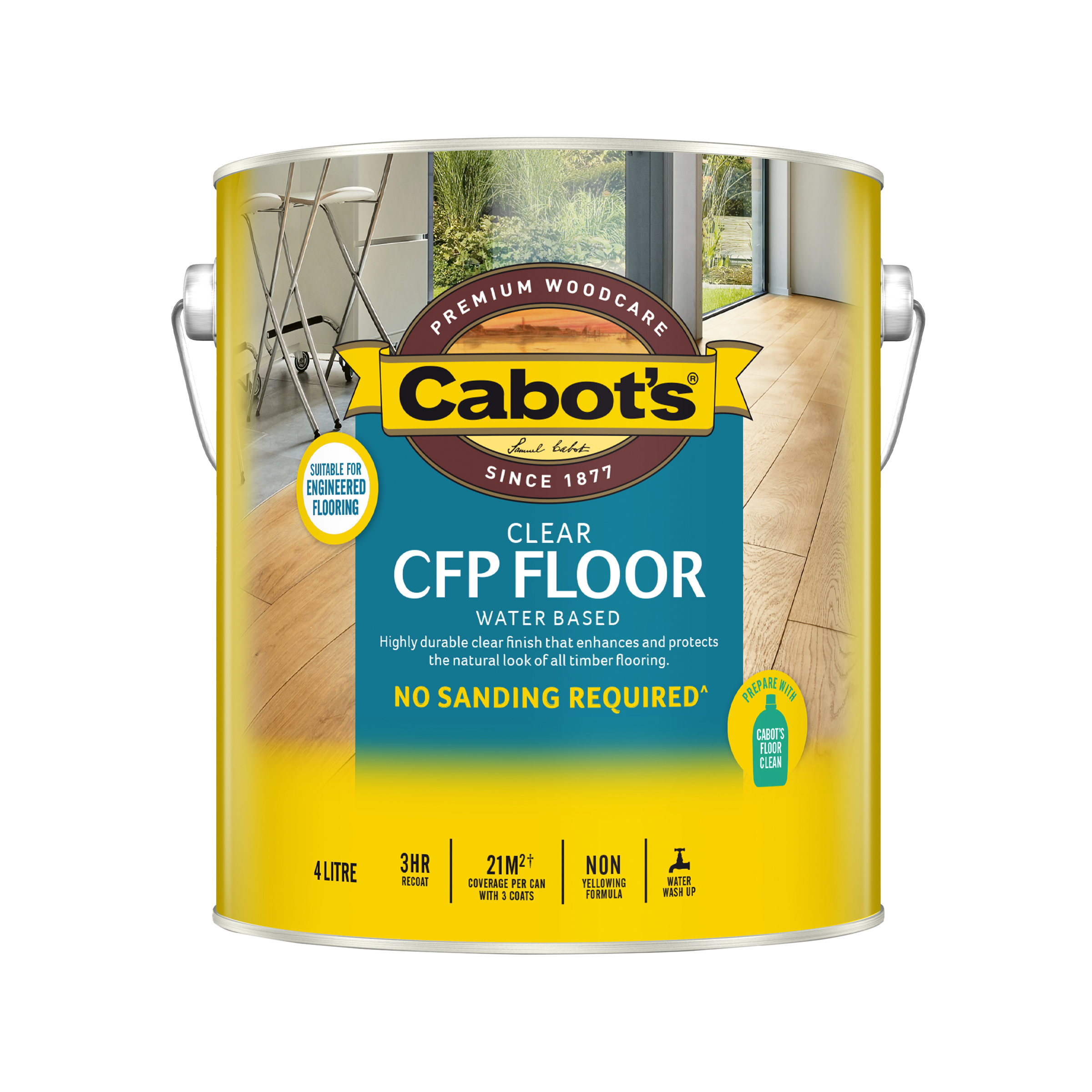 Cabot's CFP Floor Water Based Gloss 4L - Inspirations Paint