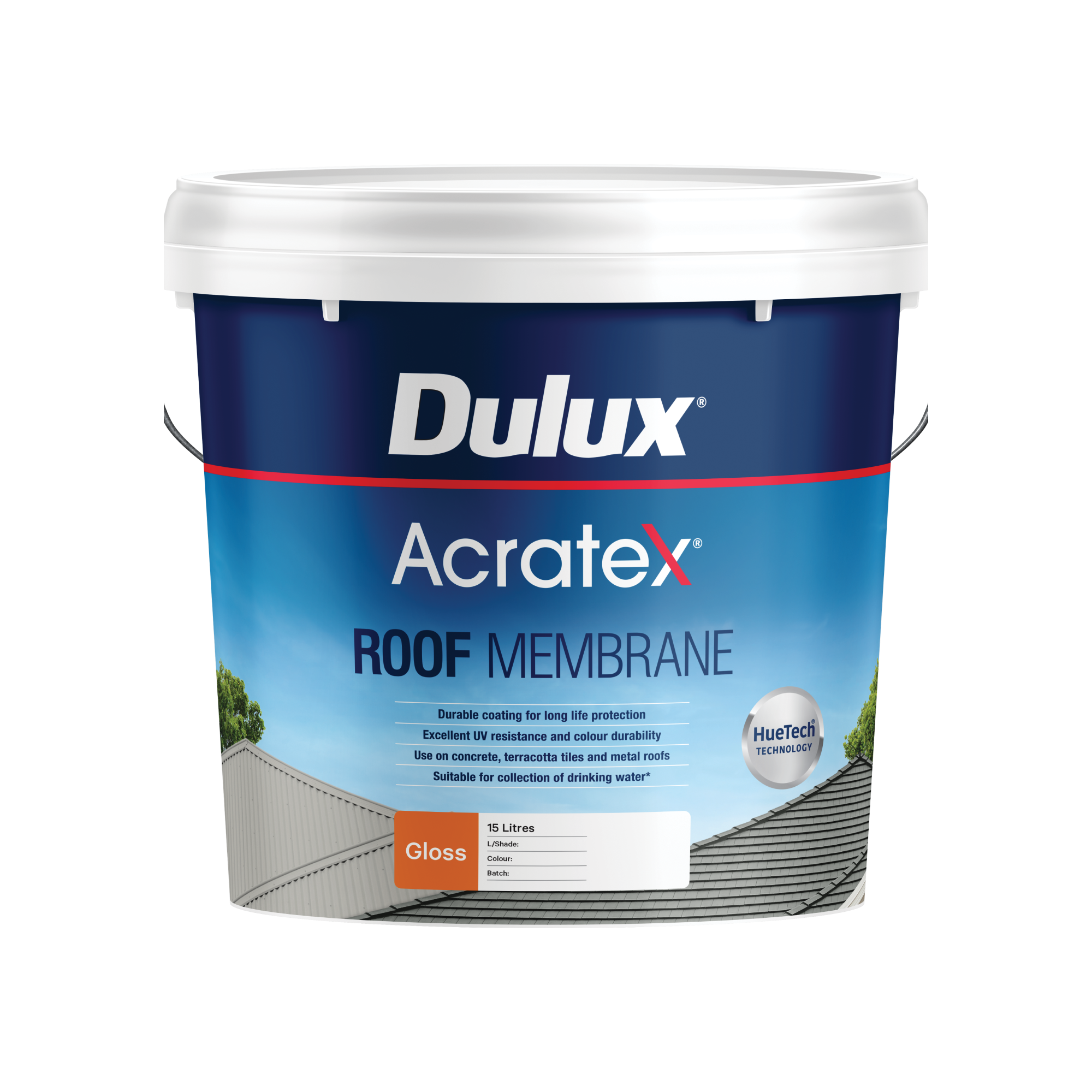 Dulux Acratex Roof Membrane Gloss Deep 15L - Inspirations Paint