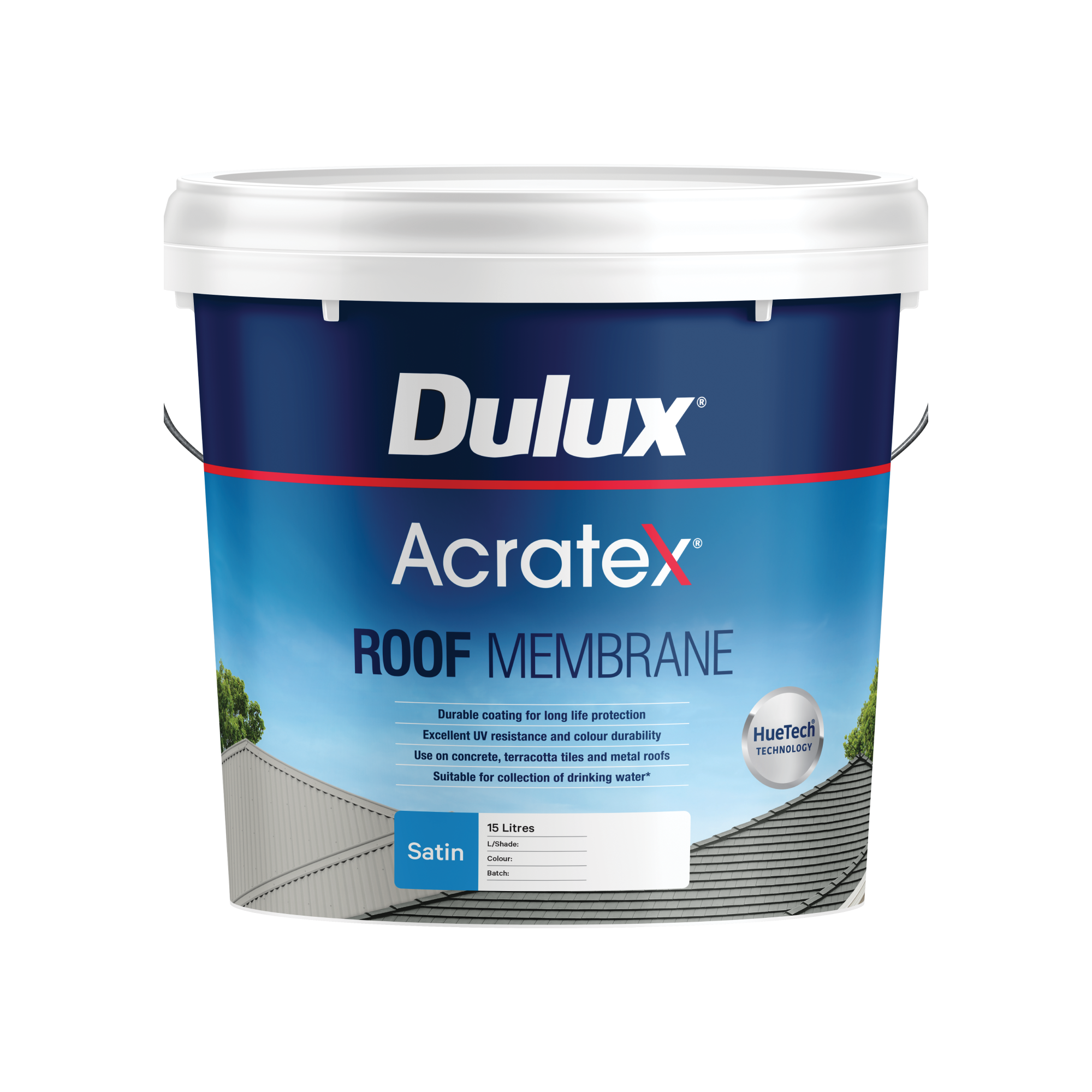 Dulux Acratex Roof Membrane Satin Ebonite 15L - Inspirations Paint