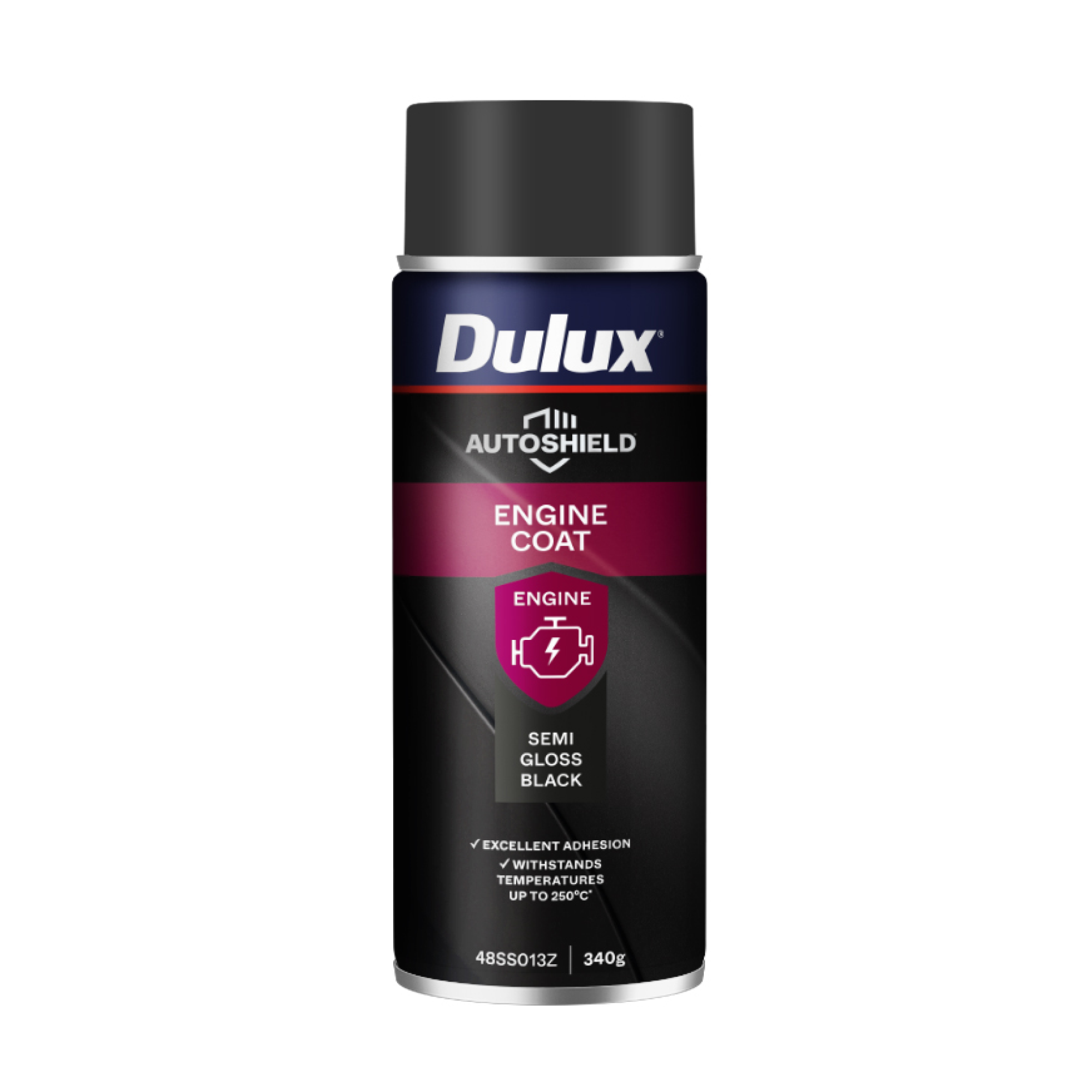 Dulux Autoshield Engine Coat Semi-Gloss Black 340g - Inspirations Paint