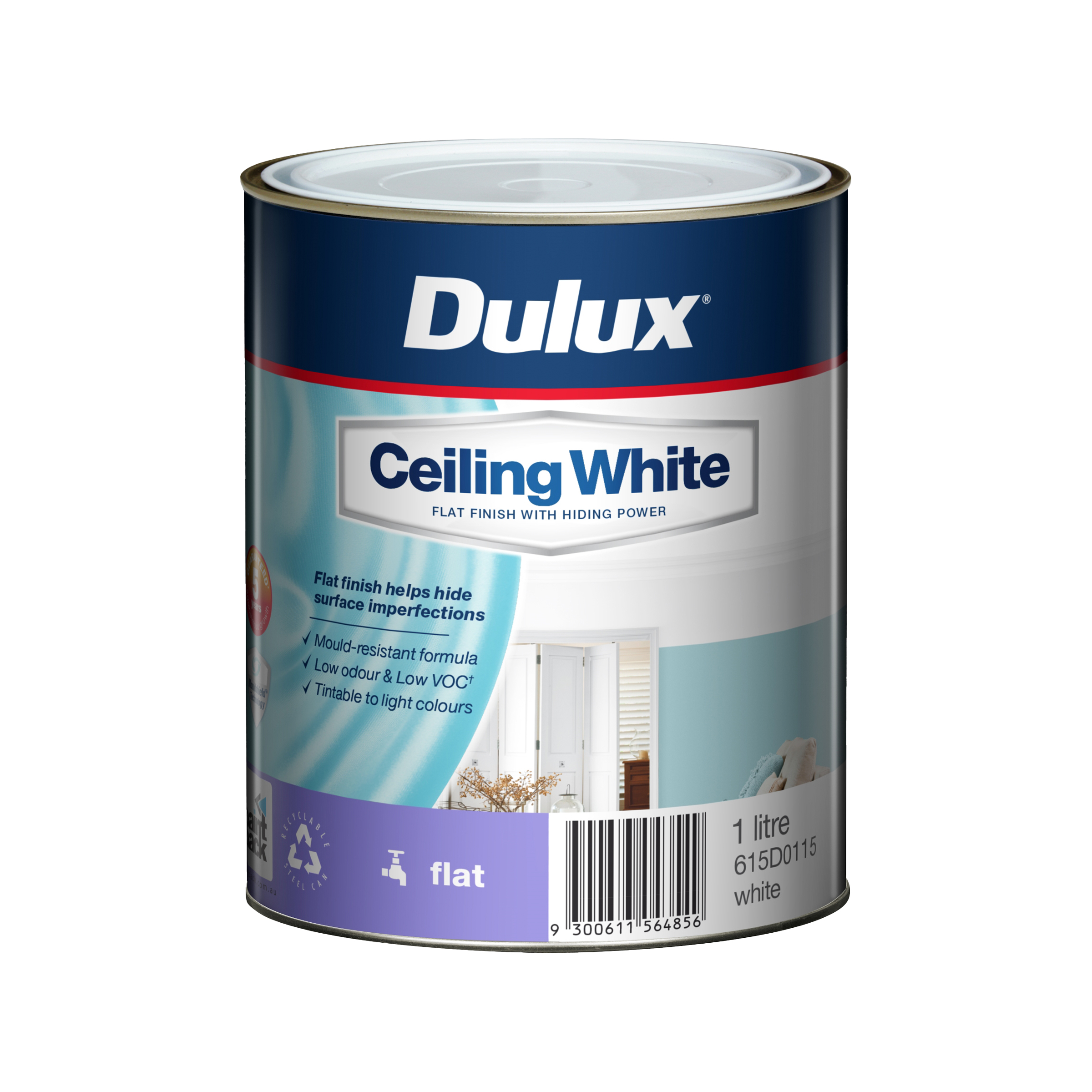 Dulux Ceiling White 1L - Inspirations Paint