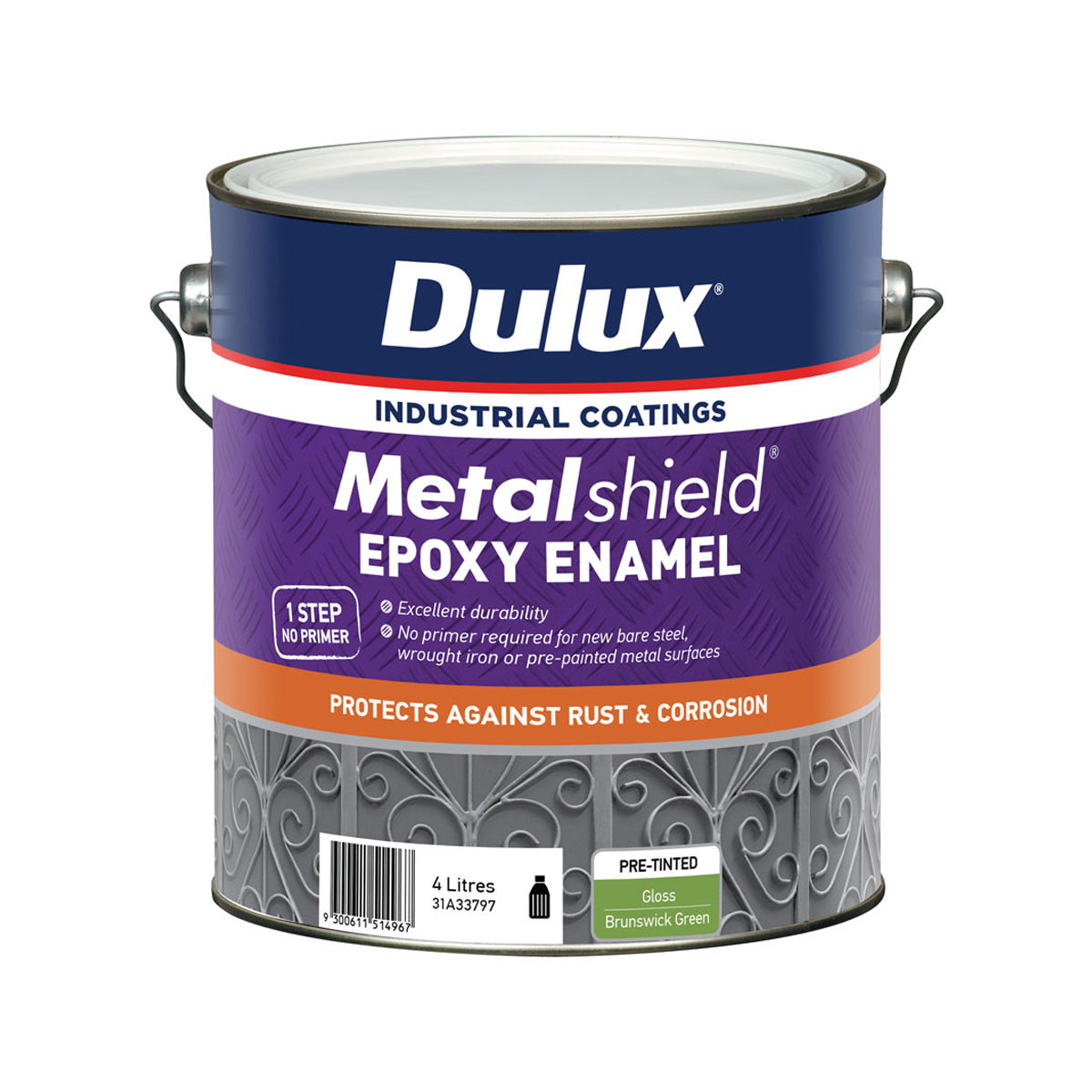 Dulux Metalshield Epoxy Enamel Gloss Brunswick Green 4L - Inspirations ... Dulux Metalshield Epoxy Enamel Gloss Brunswick Green 4L - Inspirations ...