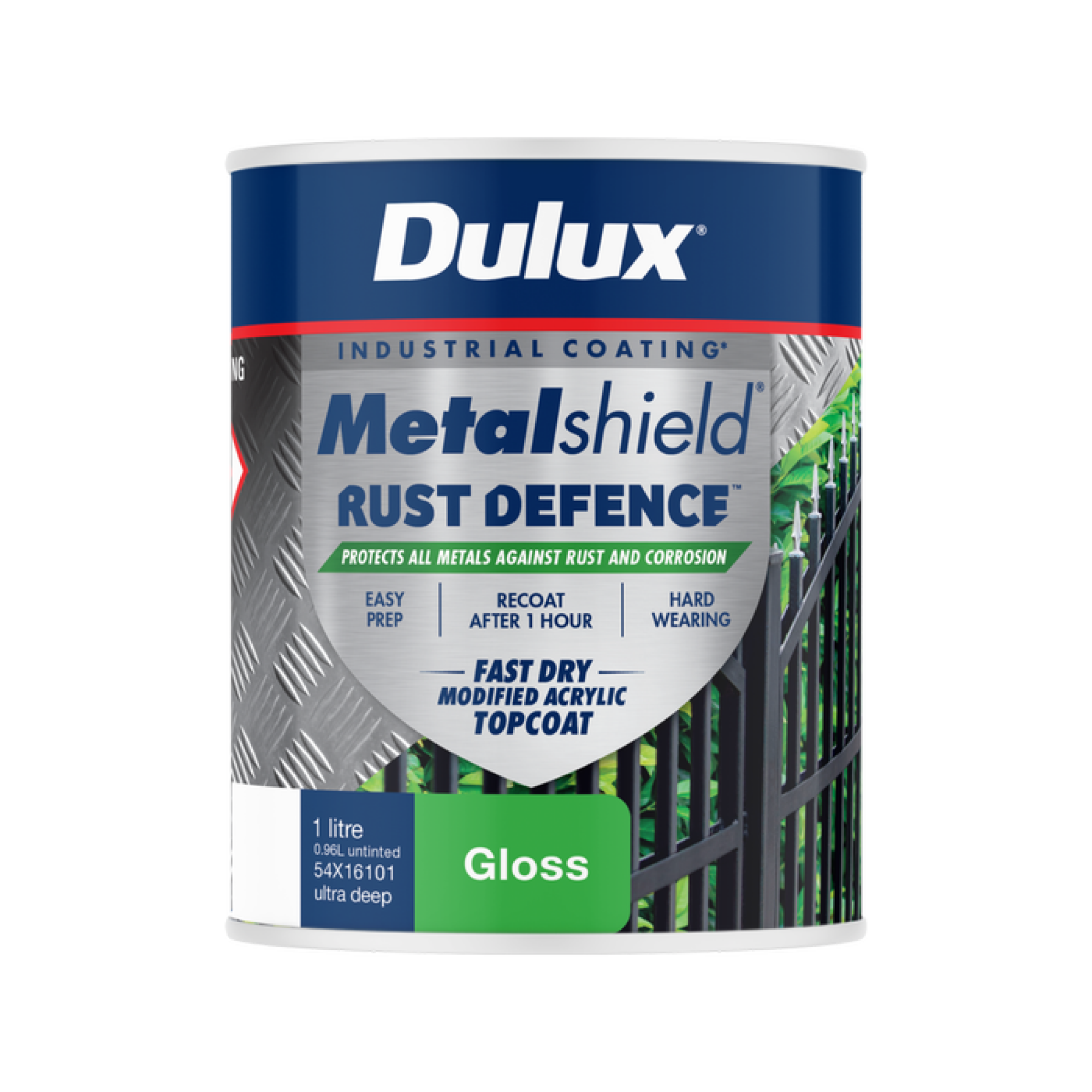 Dulux Metalshield Rust Defence Gloss Ultra Deep Base 1L - Inspirations ...