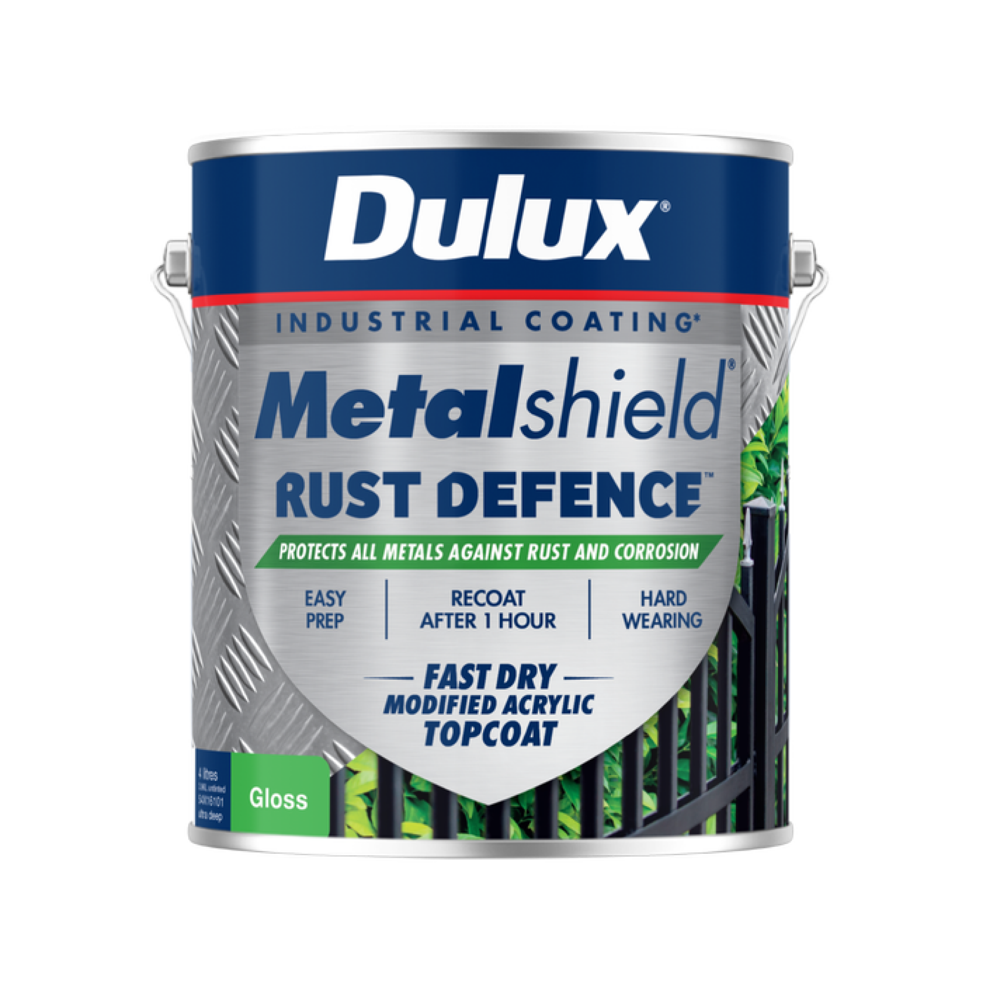 Dulux Metalshield Rust Defence Gloss Ultra Deep Base 4L - Inspirations ...