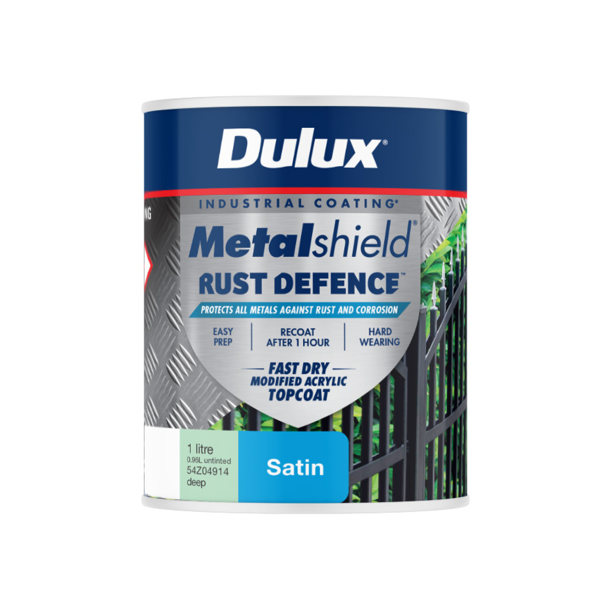 Dulux Metalshield Rust Defence Satin Deep Base 1L - Inspirations Paint