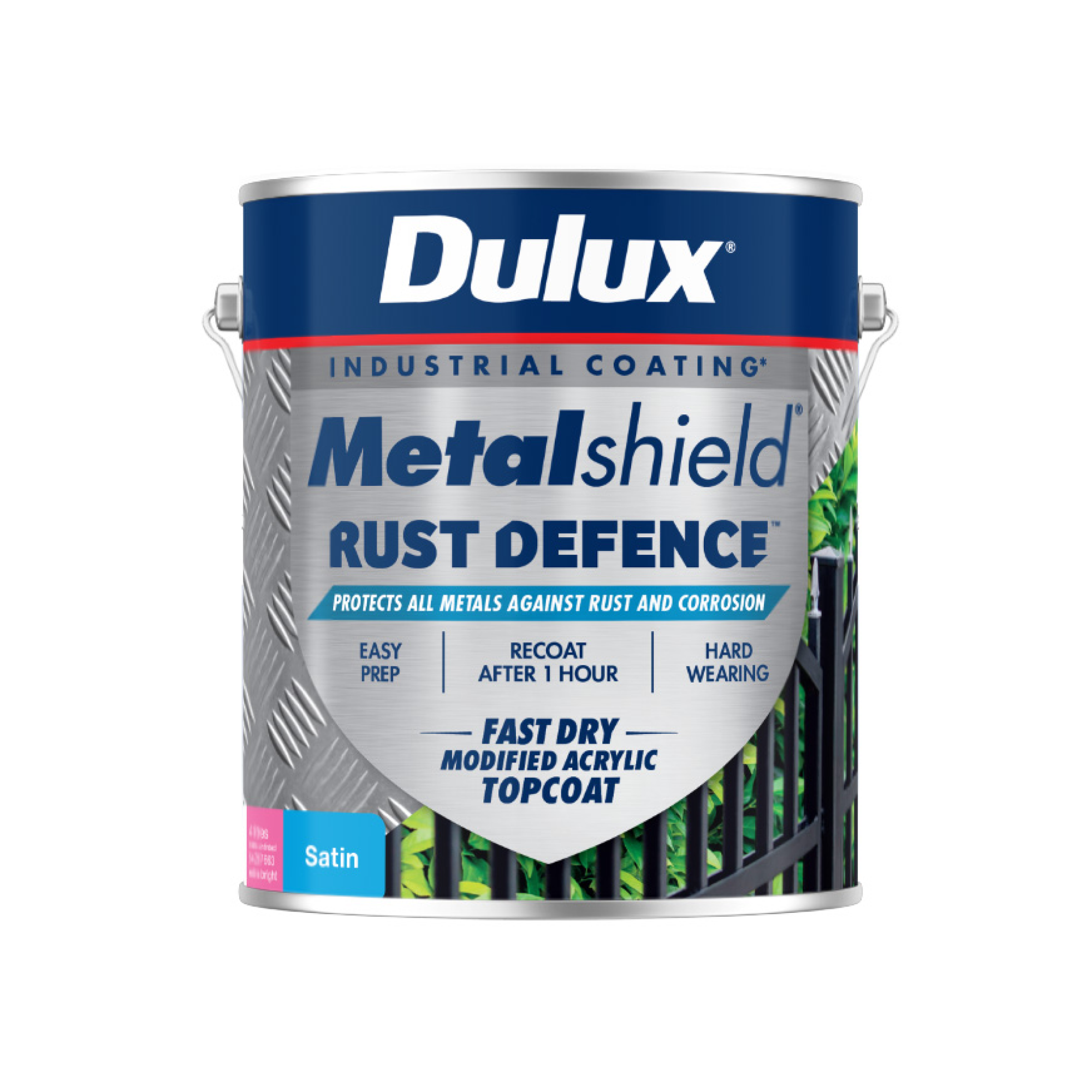 Dulux Metalshield Rust Defence Satin Extra Bright Base 4L ...
