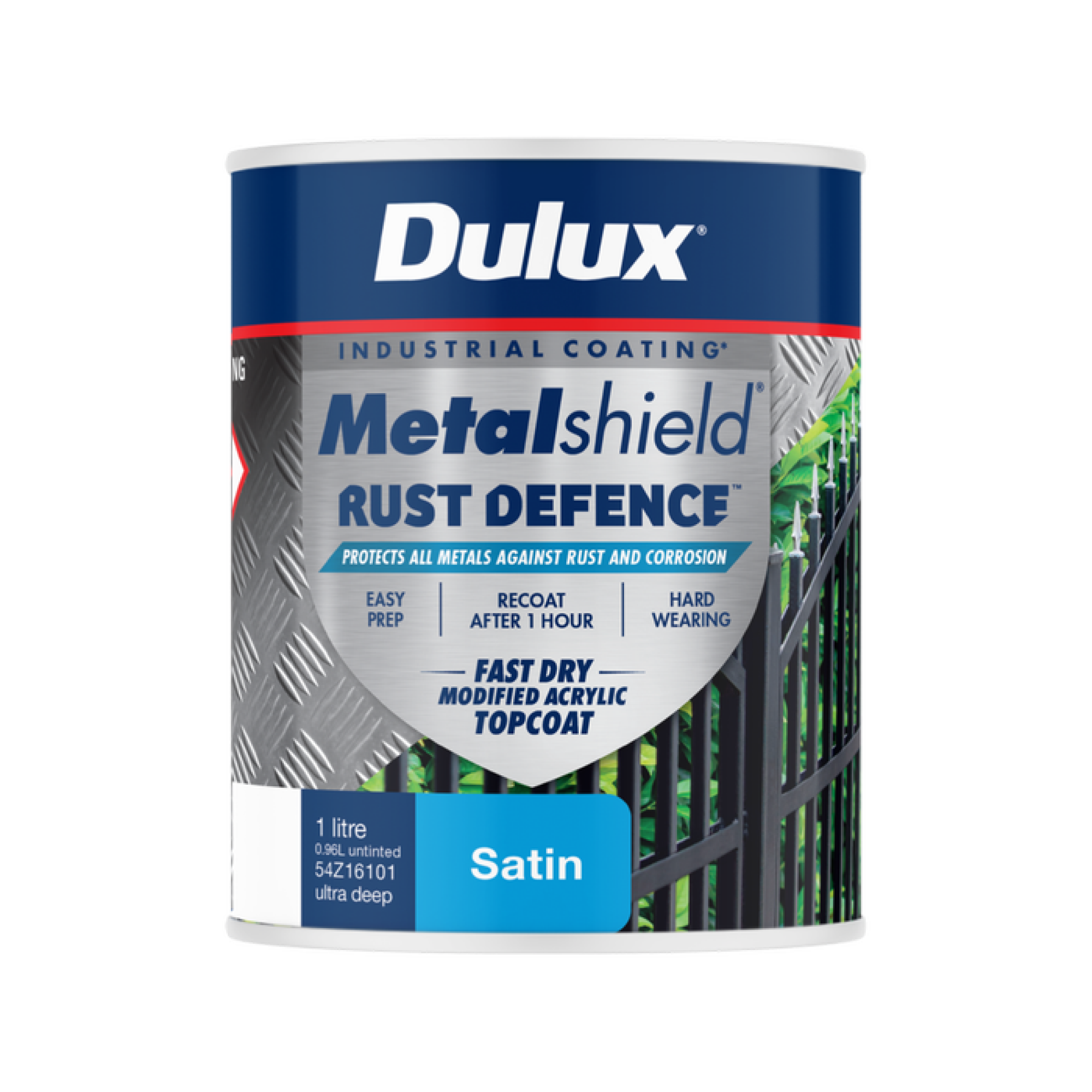 Dulux Metalshield Rust Defence Satin Ultra Deep Base 1L - Inspirations ...