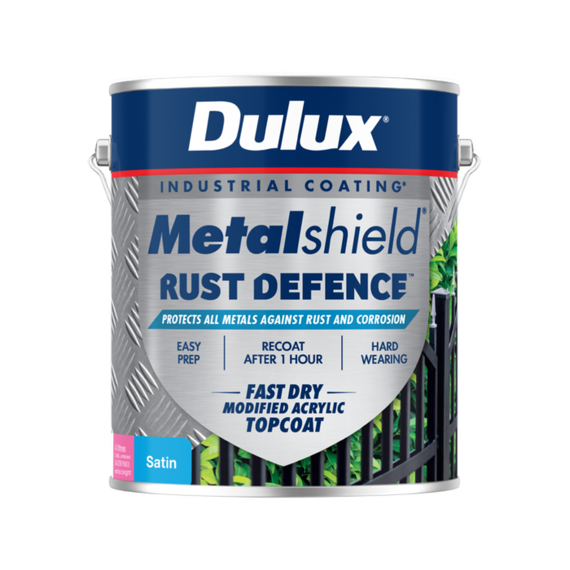 Dulux Metalshield Rust Defence Satin Ultra Deep Base 4L - Inspirations ...