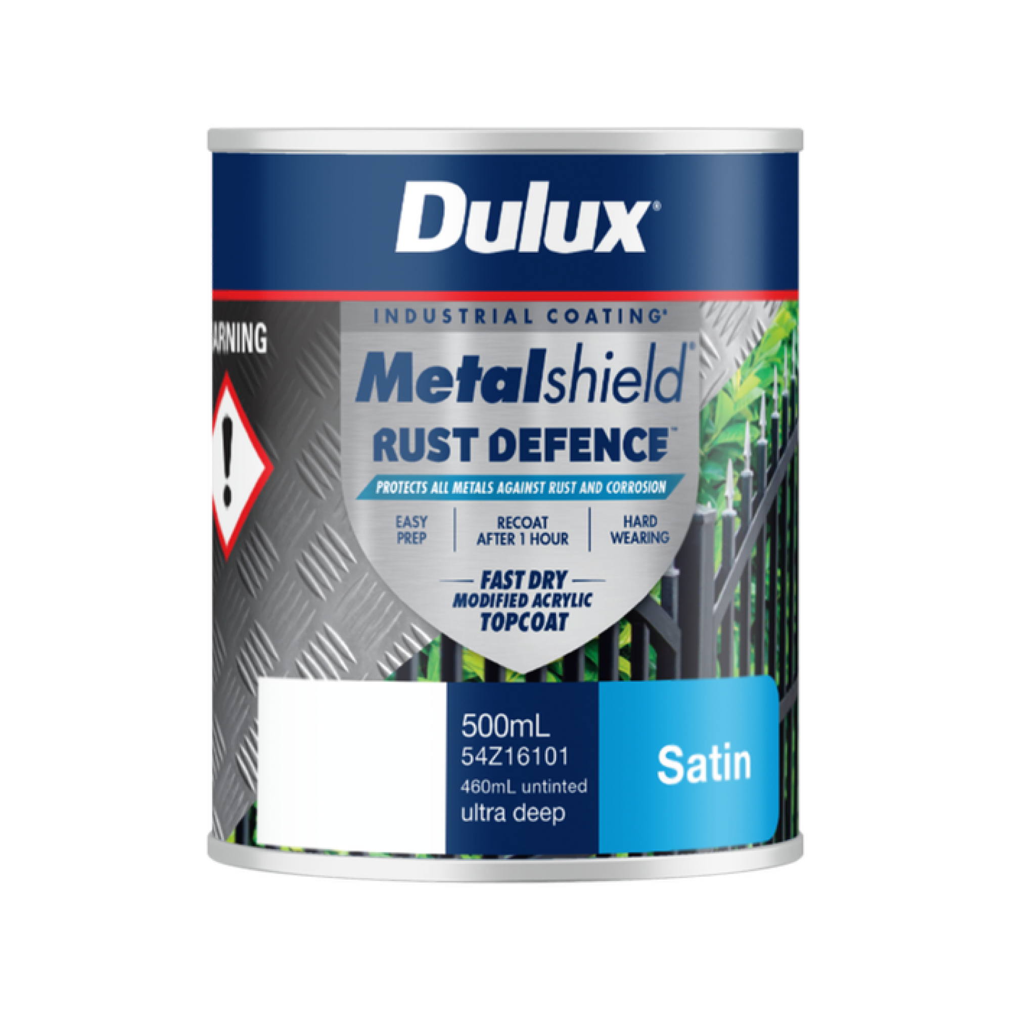 Dulux Metalshield Rust Defence Satin Ultra Deep Base 500ml ...