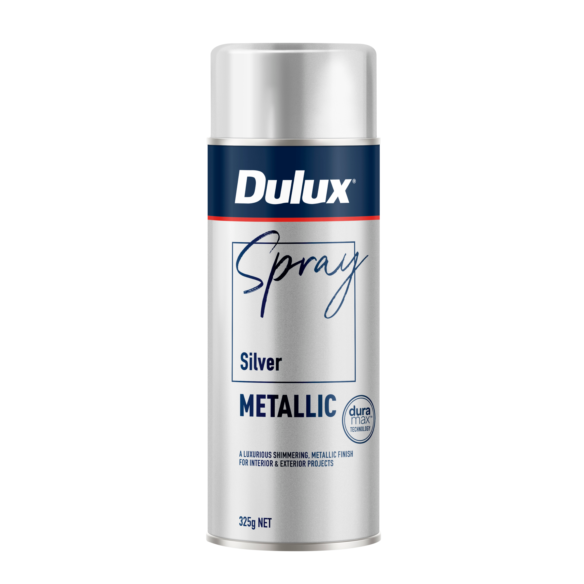 Dulux Spray Effects Metallic Silver 325g - Inspirations Paint