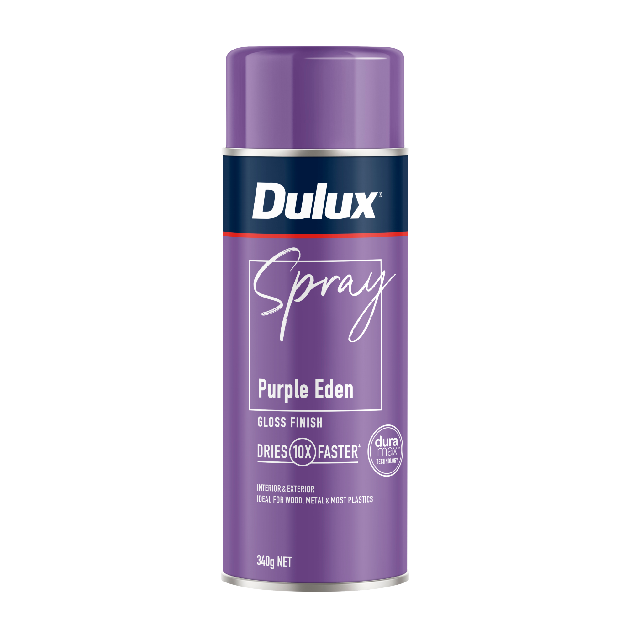Dulux Spray Gloss Purple Eden 340g - Inspirations Paint