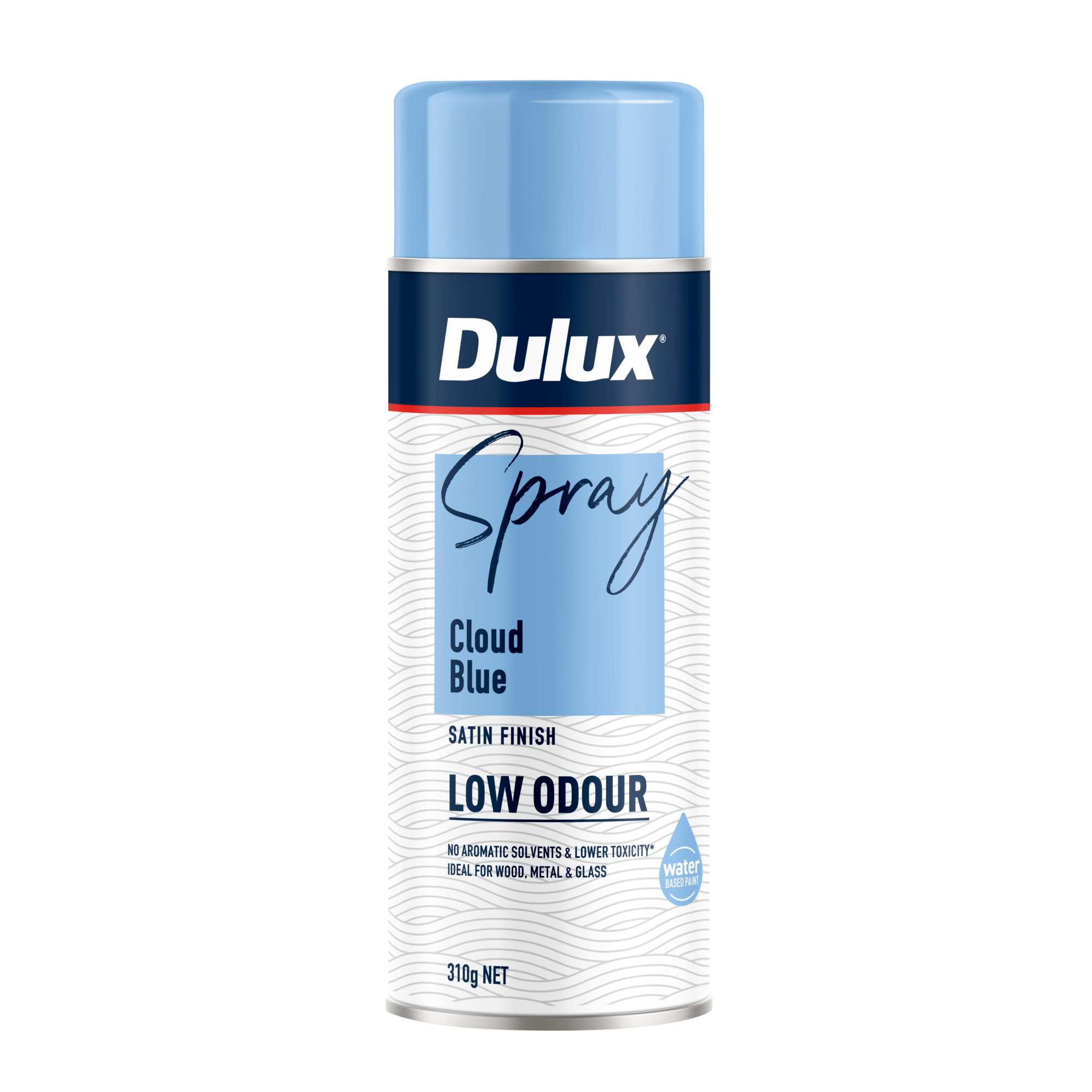 Dulux Spray Low Odour Satin Cloud Blue 310g - Inspirations Paint