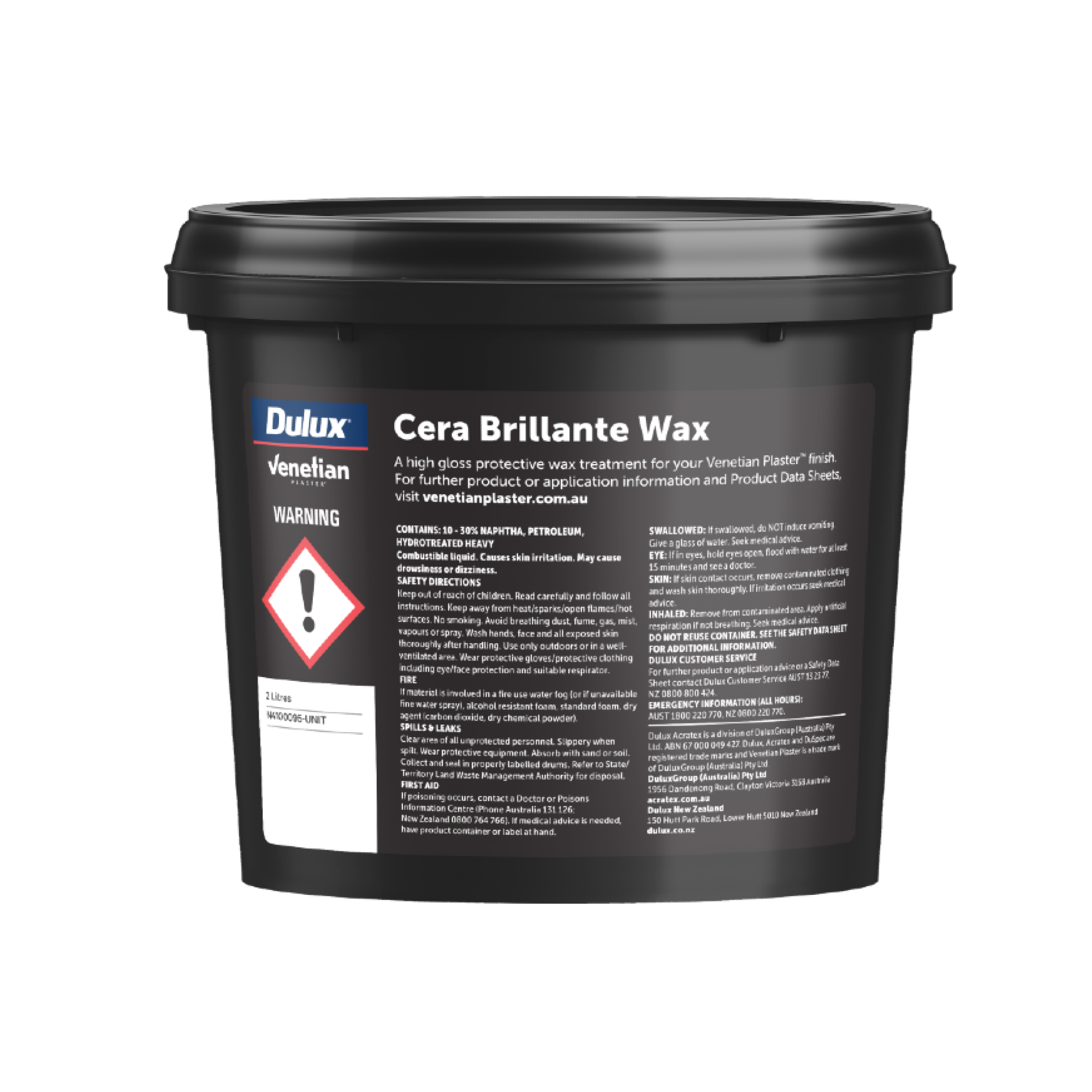 Dulux Venetian Plaster Cera Brilliante Wax 2L - Inspirations Paint
