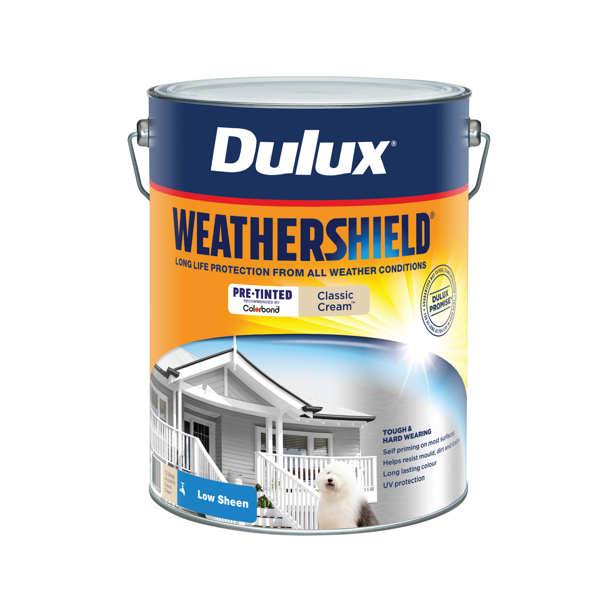 Dulux Weathershield Low Sheen Classic Cream 10L - Inspirations Paint