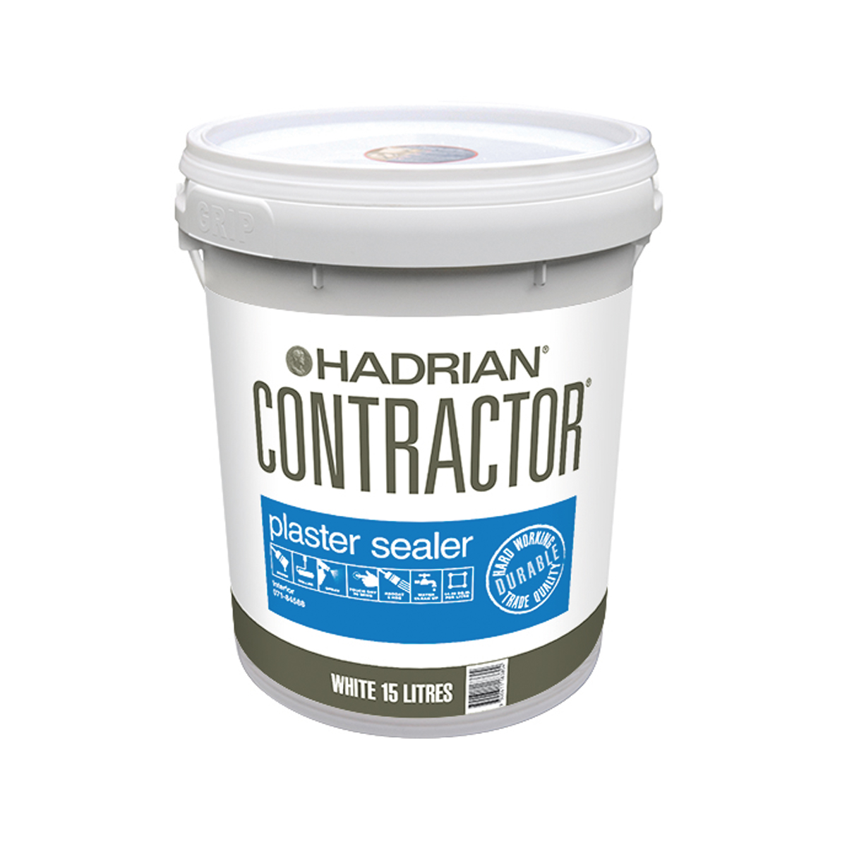 Hadrian Contractor Plaster Sealer White 15L - Inspirations Paint