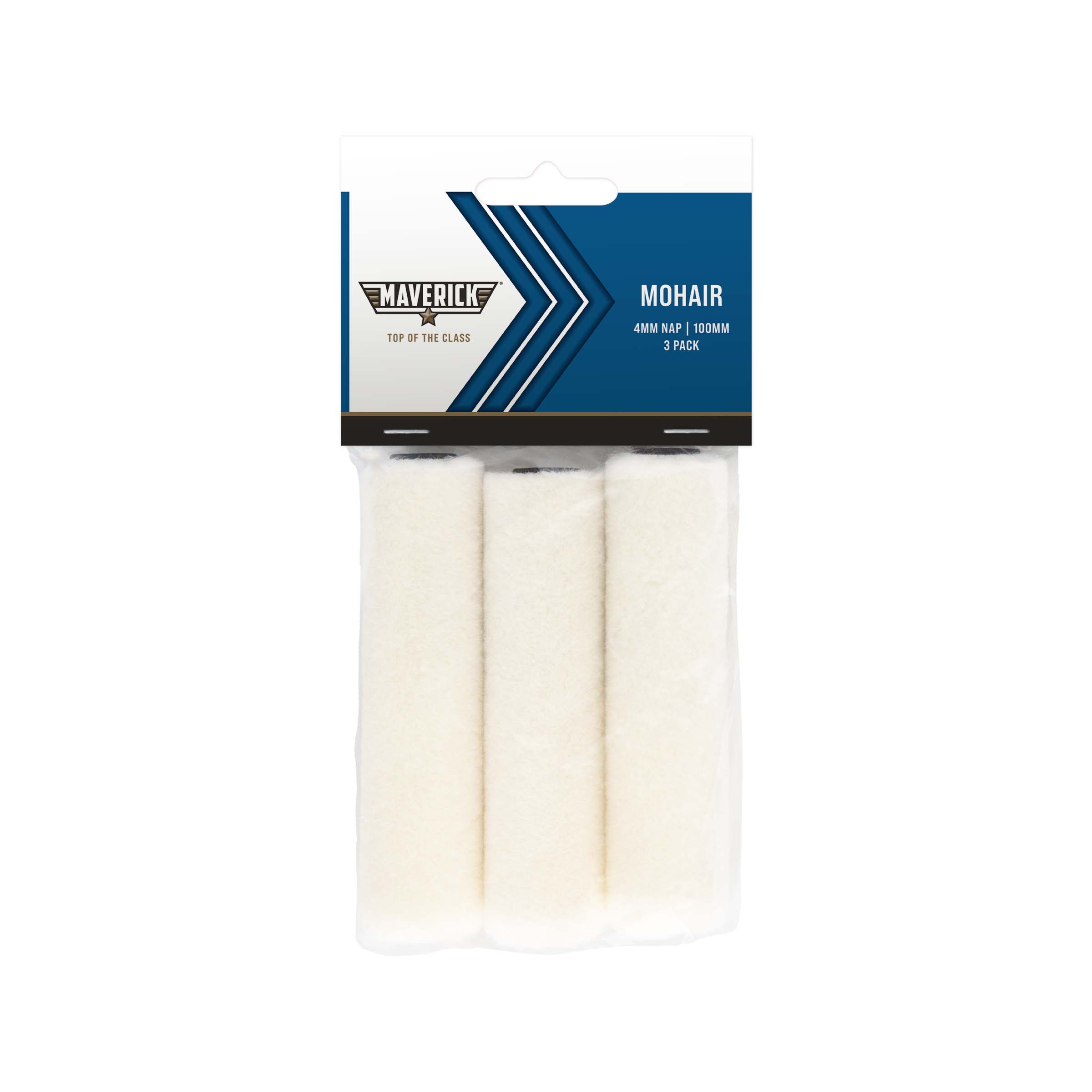 Maverick Mohair Mini Roller Cover 4mm x 100mm 3 Pack