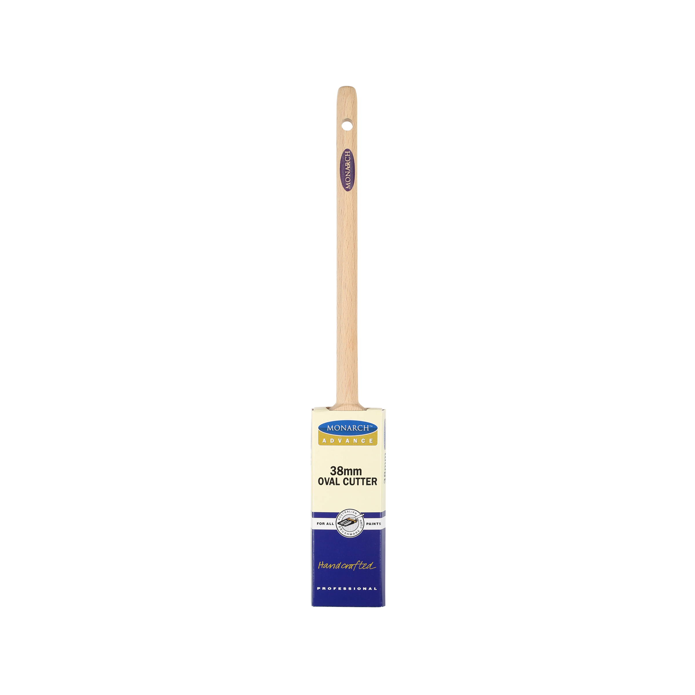 Monarch Advance Oval Cutter Brush 38mm - Inspirations Paint