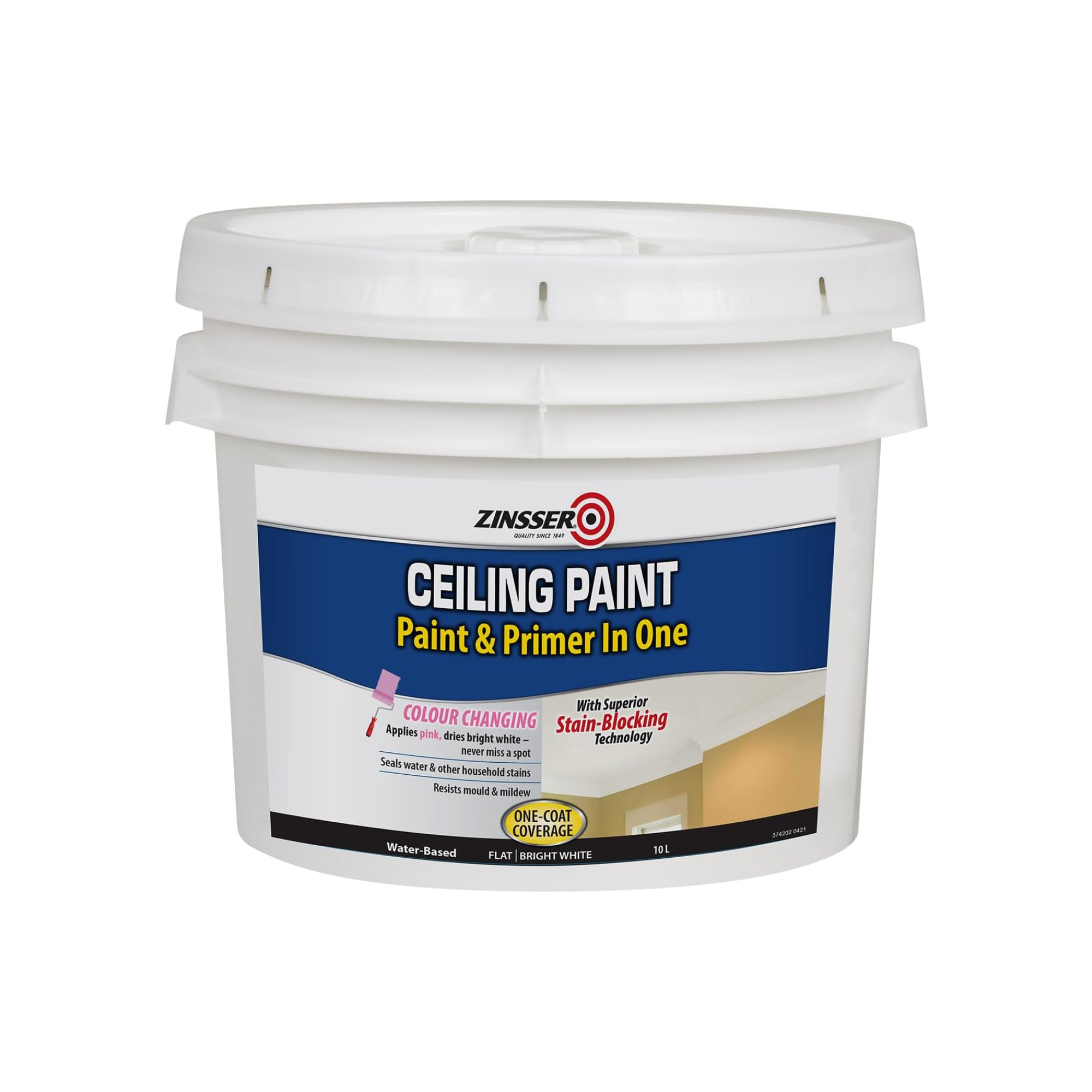 Zinsser Ceiling Paint & Primer In One 10L - Inspirations Paint