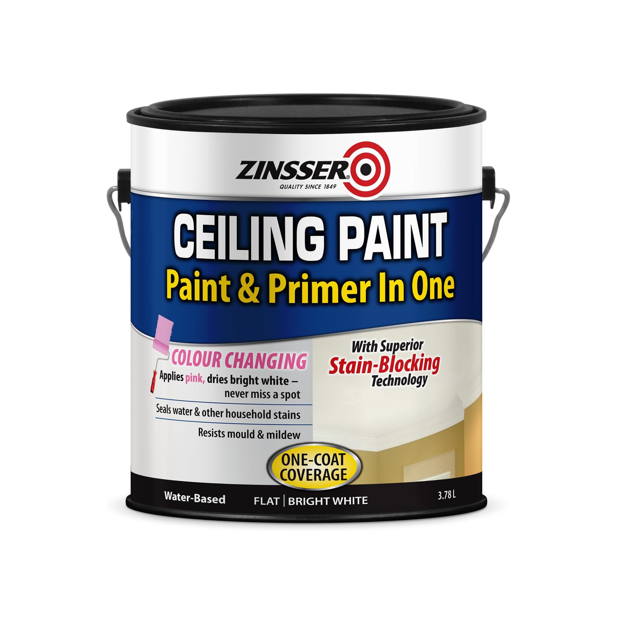 Zinsser Ceiling Paint & Primer In One 3.78L - Inspirations Paint